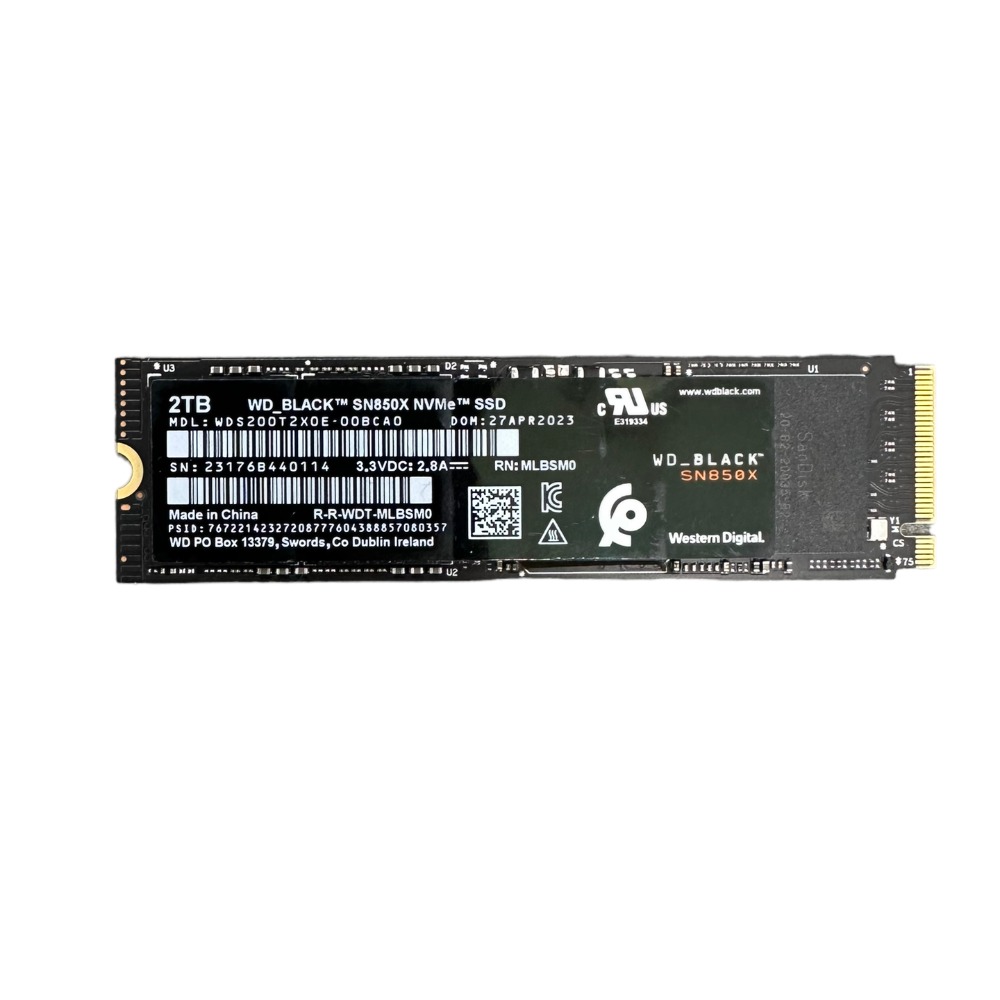 WD Black SN850X 2TB M.2 PCIe Gen4 NVMe (7300Mbps) - Own4Less